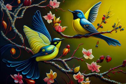 Free Bird Painting Image