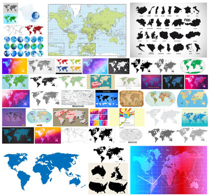 Mapping Inspiration: 43 Free World Map Vector Resources | 123freevectors
