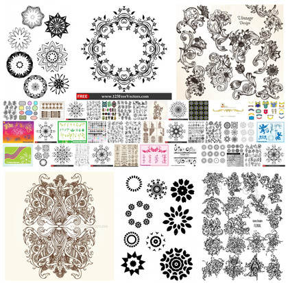 Creative Collection Of Exquisite Vector Decorations | 123freevectors