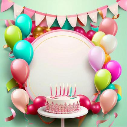 Free Colorful Happy Birthday Background Image