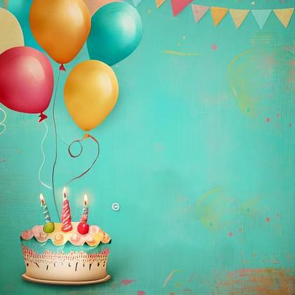 Free Happy Birthday Card Background Image