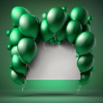 Free Download Green Birthday Background Image