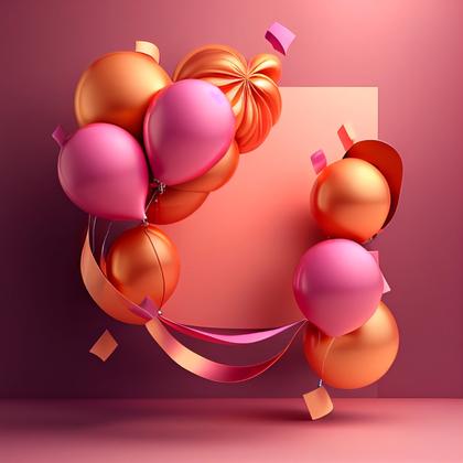 30+ Pink And Orange Birthday Card Background | Free Vectors, Photos ...