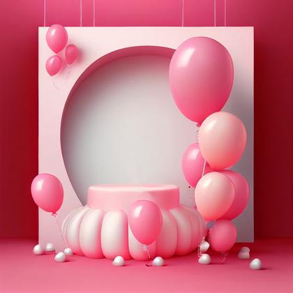 Free Pink Happy Birthday Background