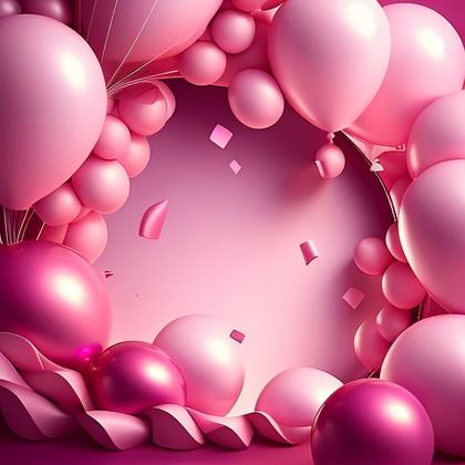 Free Pink Happy Birthday Background