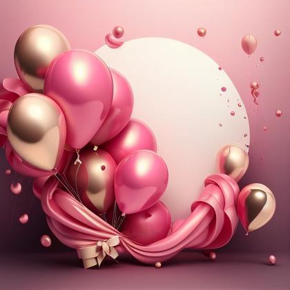 Free Pink Happy Birthday Background