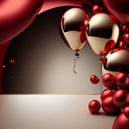 Free Red Happy Birthday Background