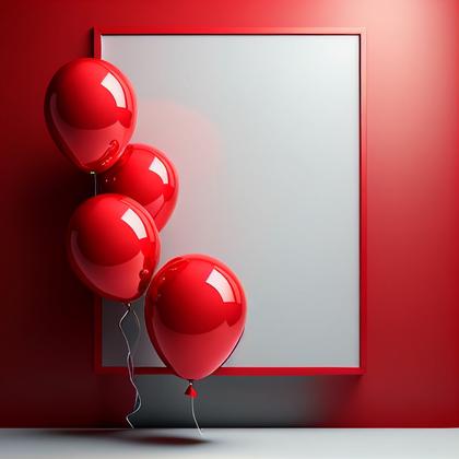 Free Red Happy Birthday Background