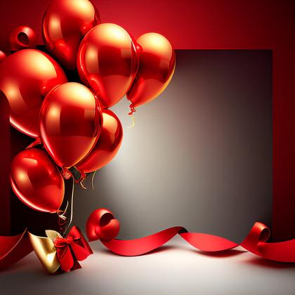 Free Download Red Happy Birthday Background Image