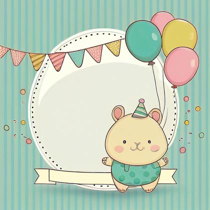 Free Cartoon Birthday Background