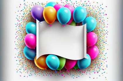 Free Download Colorful Happy Birthday Frame Background Image