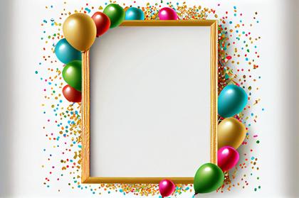 Free Download Happy Birthday Frame Background Image