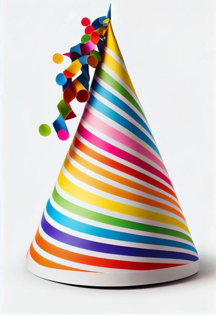 Free Colorful Birthday Hat