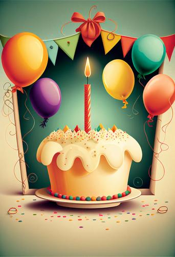 Free Vintage Birthday Background