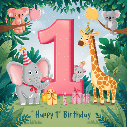 Happy 1st Birthday Graphics
