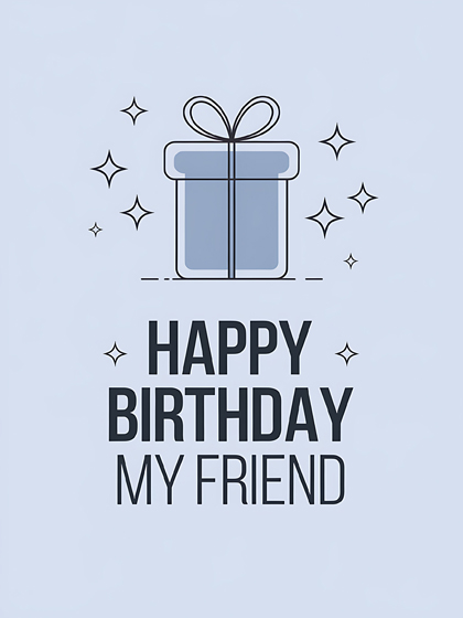 Free Happy Birthday My Friend Floral