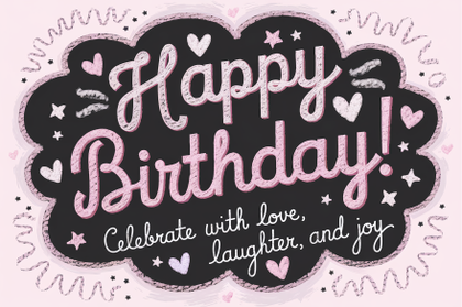 Free Download Happy Birthday Chalkboard