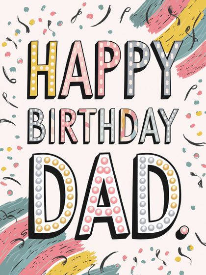 Free Happy Birthday Dad Card
