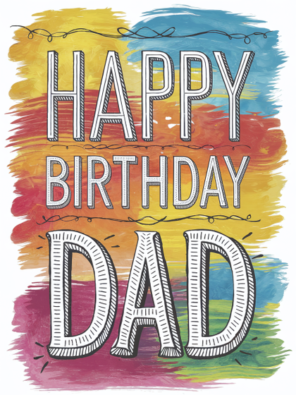 Free Happy Birthday Dad Card