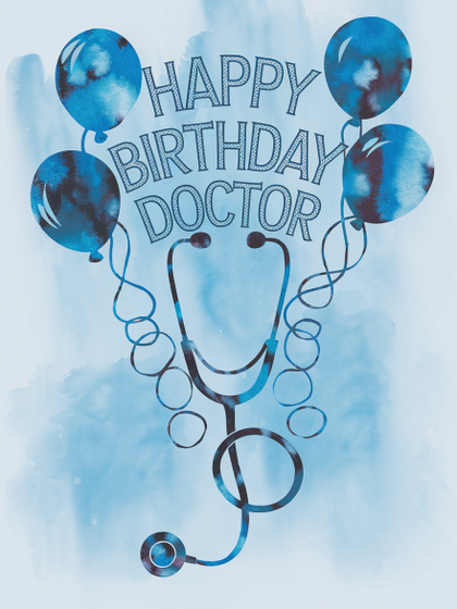 Free Happy Birthday Doctor Card