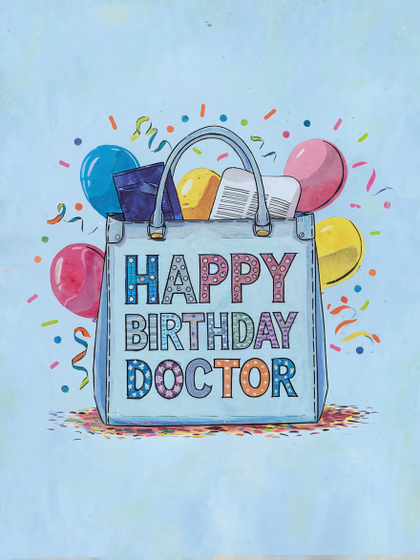 Free Happy Birthday Doctor Card
