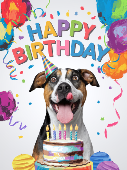 Free Dog Birthday Card