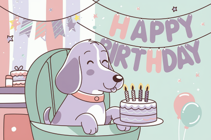 Free Happy Birthday Dog Card