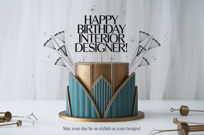 Free Happy Birthday Interior Designer Cake