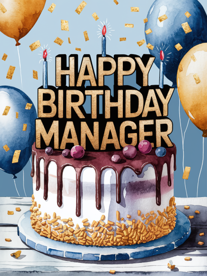 Celebrate Your Manager’s Birthday With 20 Free and Unique Watercolor ...