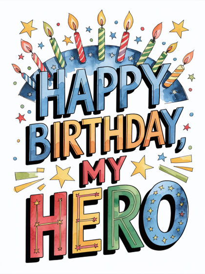 30+ Happy Birthday My Hero | Free Vectors, Photos, Artwork Images ...