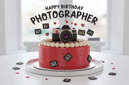 Free Happy Birthday Photographer Cake