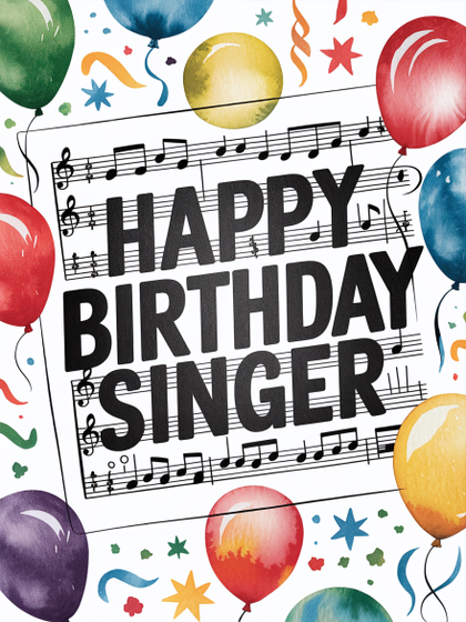 Celebrate a Singer’s Birthday With 18 Unique Watercolor Designs ...