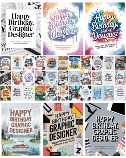 Celebrate Your Favorite Graphic Designer With 39 Free Birthday Designs ...