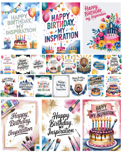 Celebrate With 21 Free “happy Birthday My Inspiration” Watercolor ...