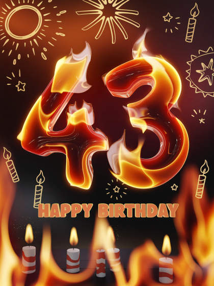 20+ 43rd Birthday | Free Vectors, Photos, Artwork Images | 123Freevectors