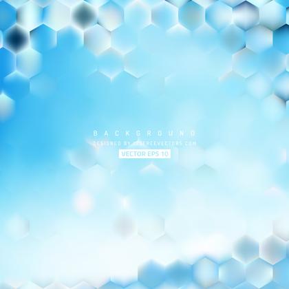 Abstract Light Blue Hexagon Pattern Background Design
