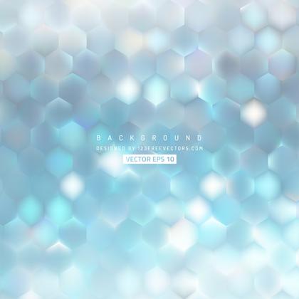 Abstract Light Blue Hexagon Background Template