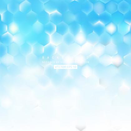Abstract Light Blue Hexagon Geometric Background