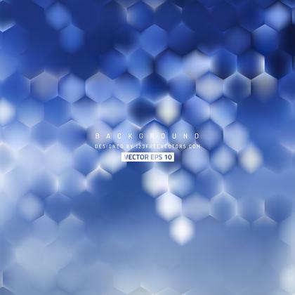 Blue Hexagon Pattern Background Design