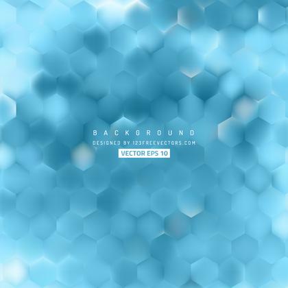 Abstract Blue Hexagon Background Pattern