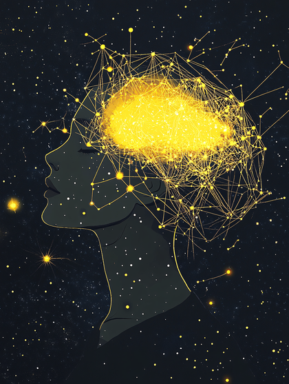 Free Download Conceptual Image of Mind as a Universe