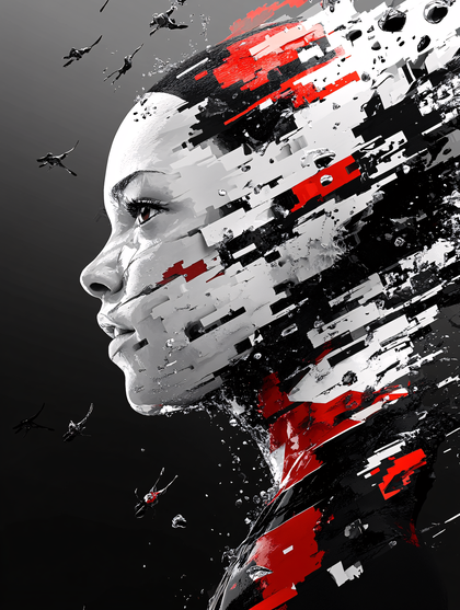 5 Fragmented Face | Free Vectors, Photos, Artwork Images | 123Freevectors
