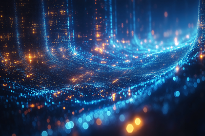 Free Download Abstract Digital Data Flow Background