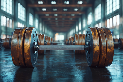 Free Download Rusty Barbell In Industrial Gym