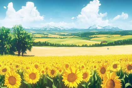 20+ Sunflower Field | Free Vectors, Photos, Artwork Images | 123Freevectors