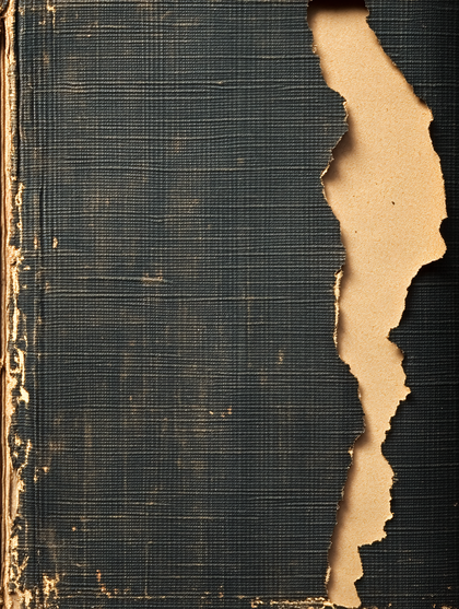 Free Download Torn Fabric Book Cover with Ripped Paper Texture Background