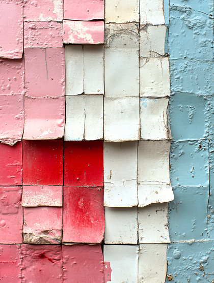 Free Download Weathered Painted Tiles Texture
