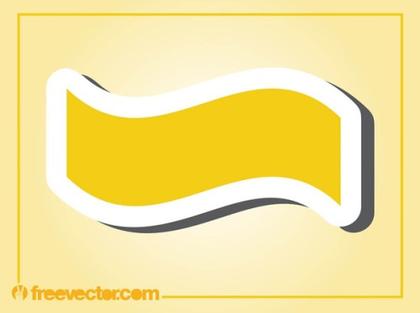Yellow Sticker Free Vector